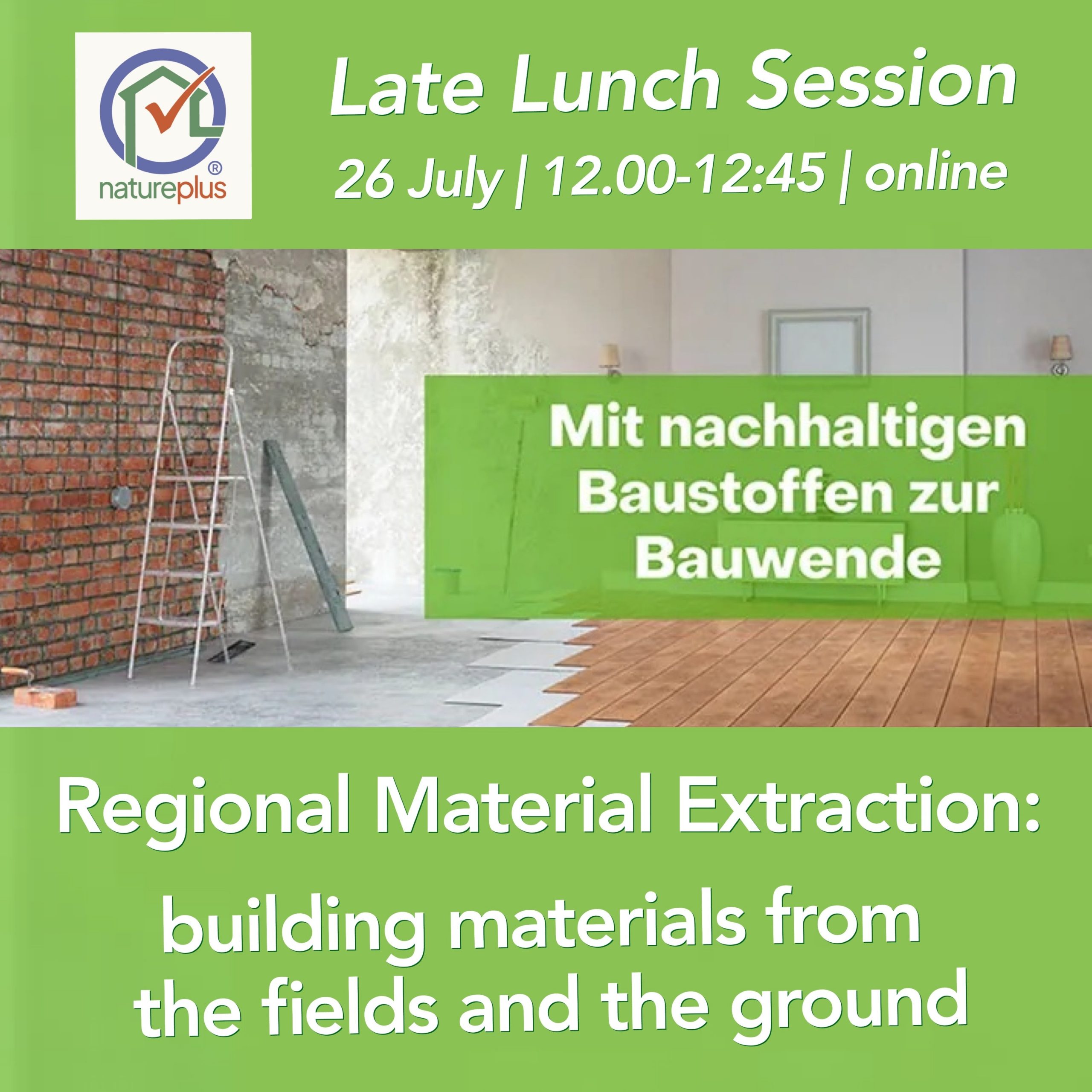 natureplus Late Lunch webinar: Regional material extraction - The ...