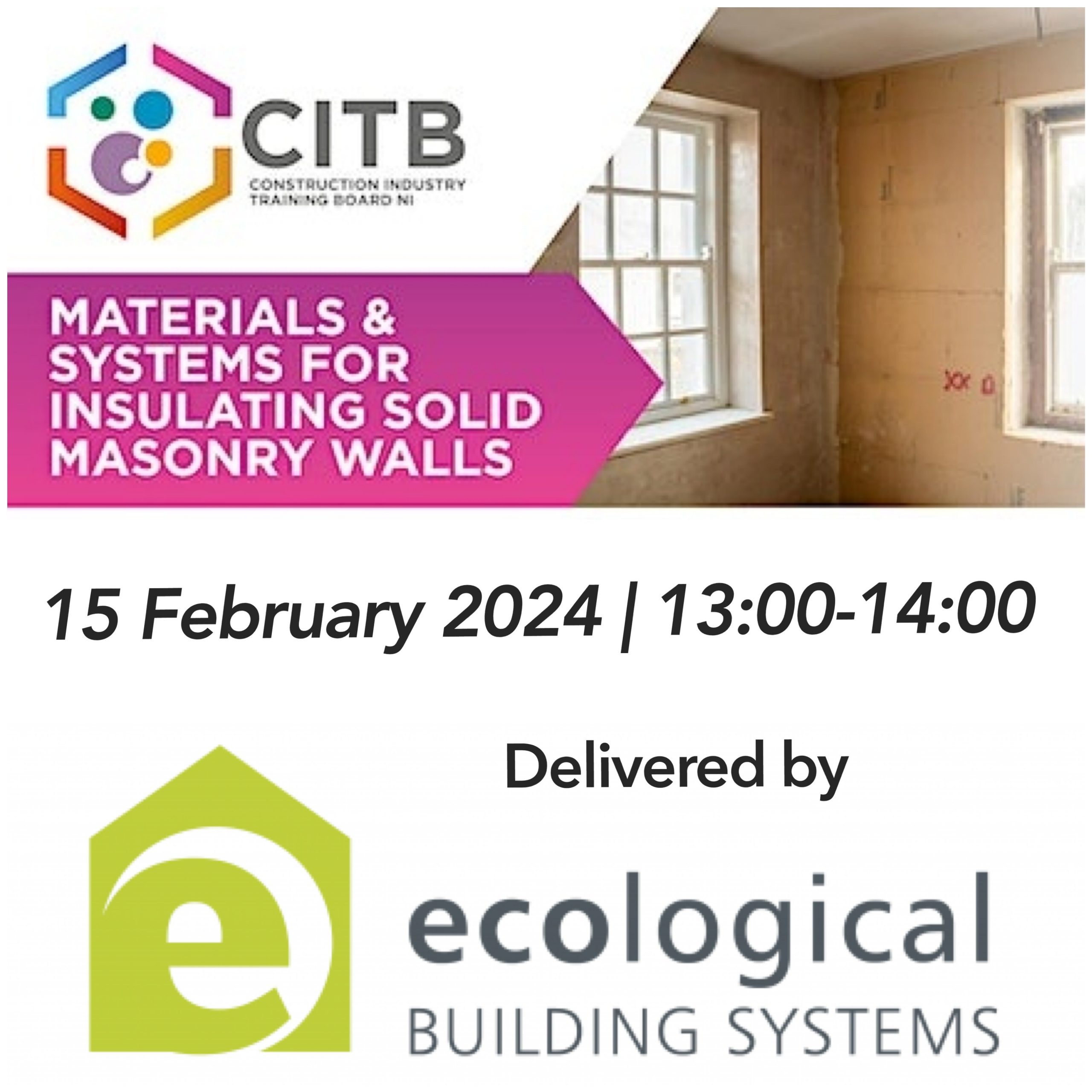 Materials & Systems for Insulating Solid Masonry Walls, delivered by Ecological Building Systems ...