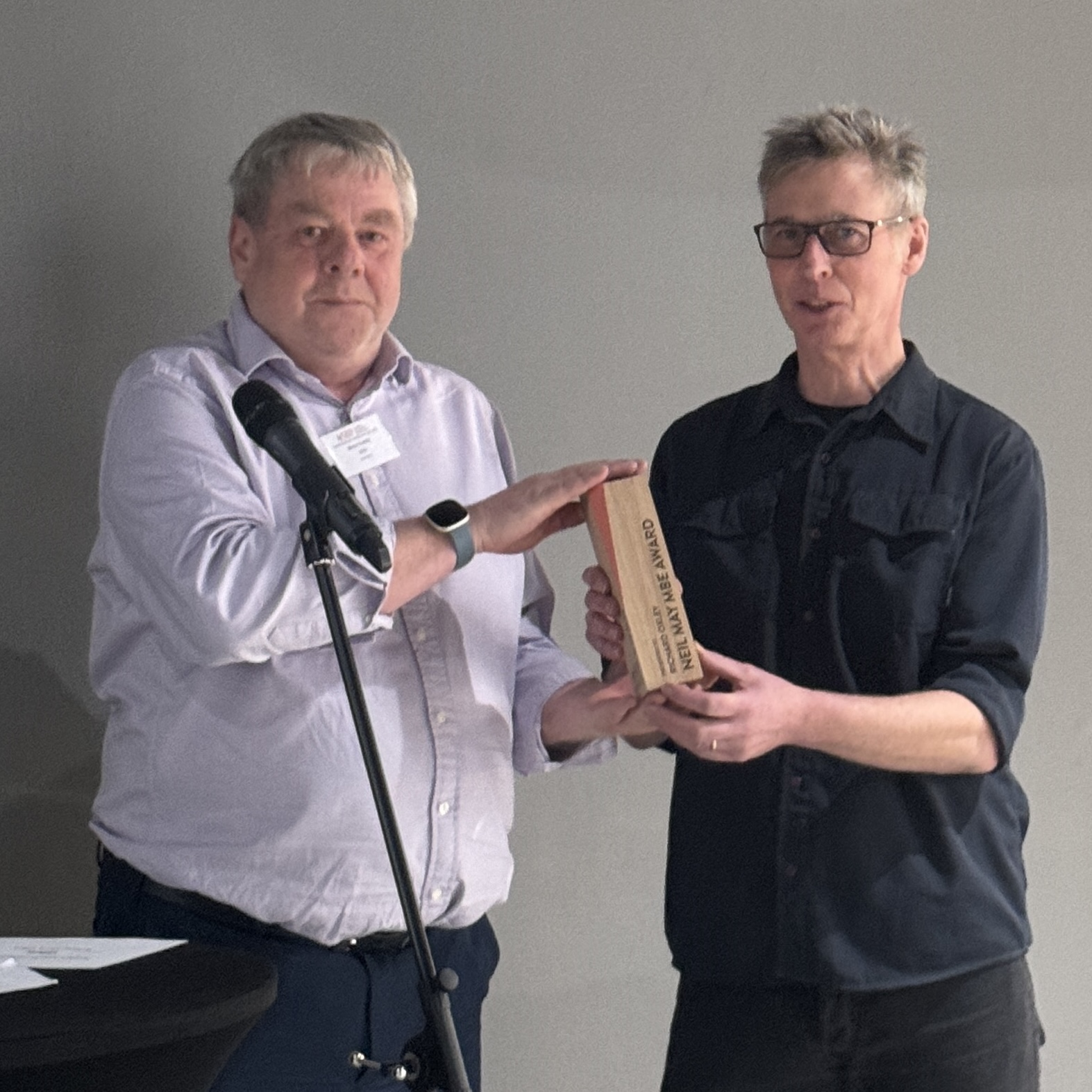 Richard Oxley receives the inaugural Neil May Award - The Alliance for ...