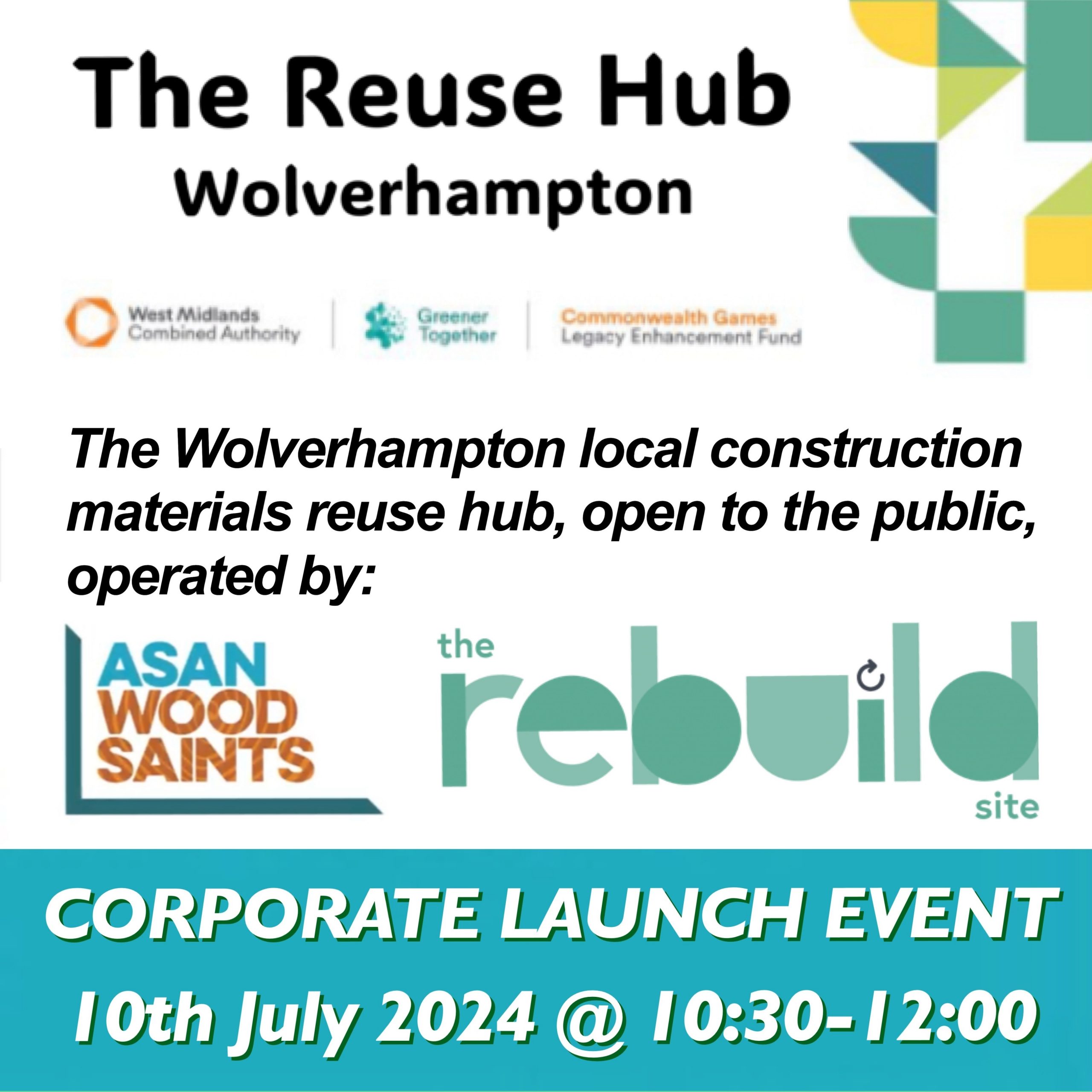 New Reuse Hub for Wolverhampton opens in July - The Alliance for Sustainable Building Products