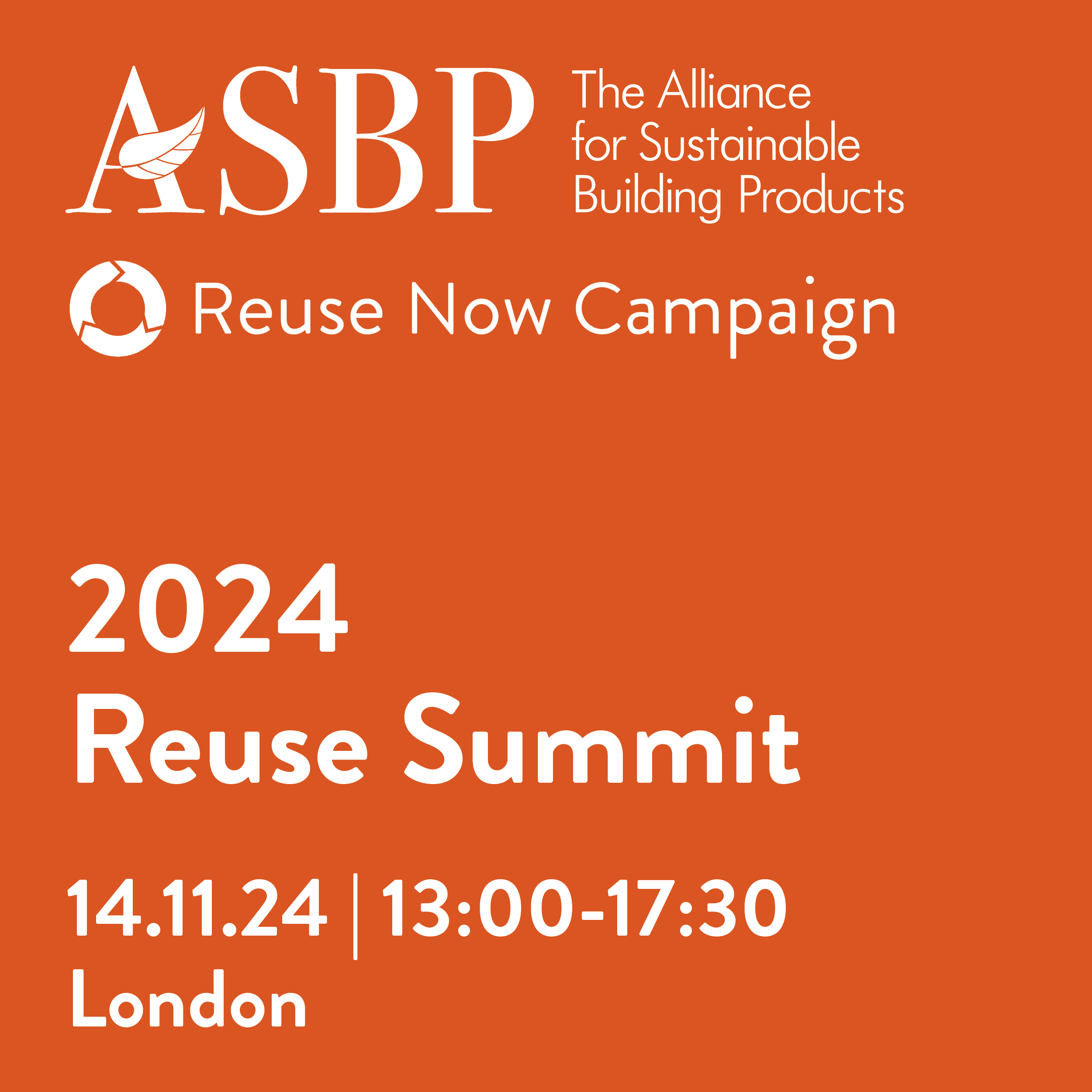 2024 Reuse Summit - The Alliance for Sustainable Building Products