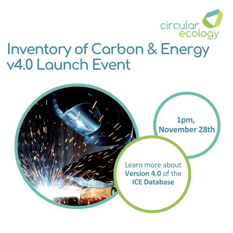 Circular Ecology: Webinar Launch of the ICE Database V4.0 - The Alliance for Sustainable ...